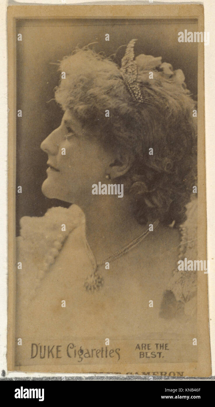 -Actress portrait in profile-, from the Actors and Actresses series ...