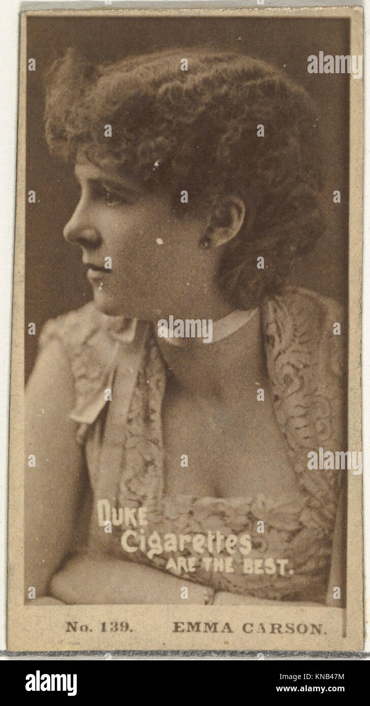 Card Number 139, Emma Carson, from the Actors and Actresses series ...