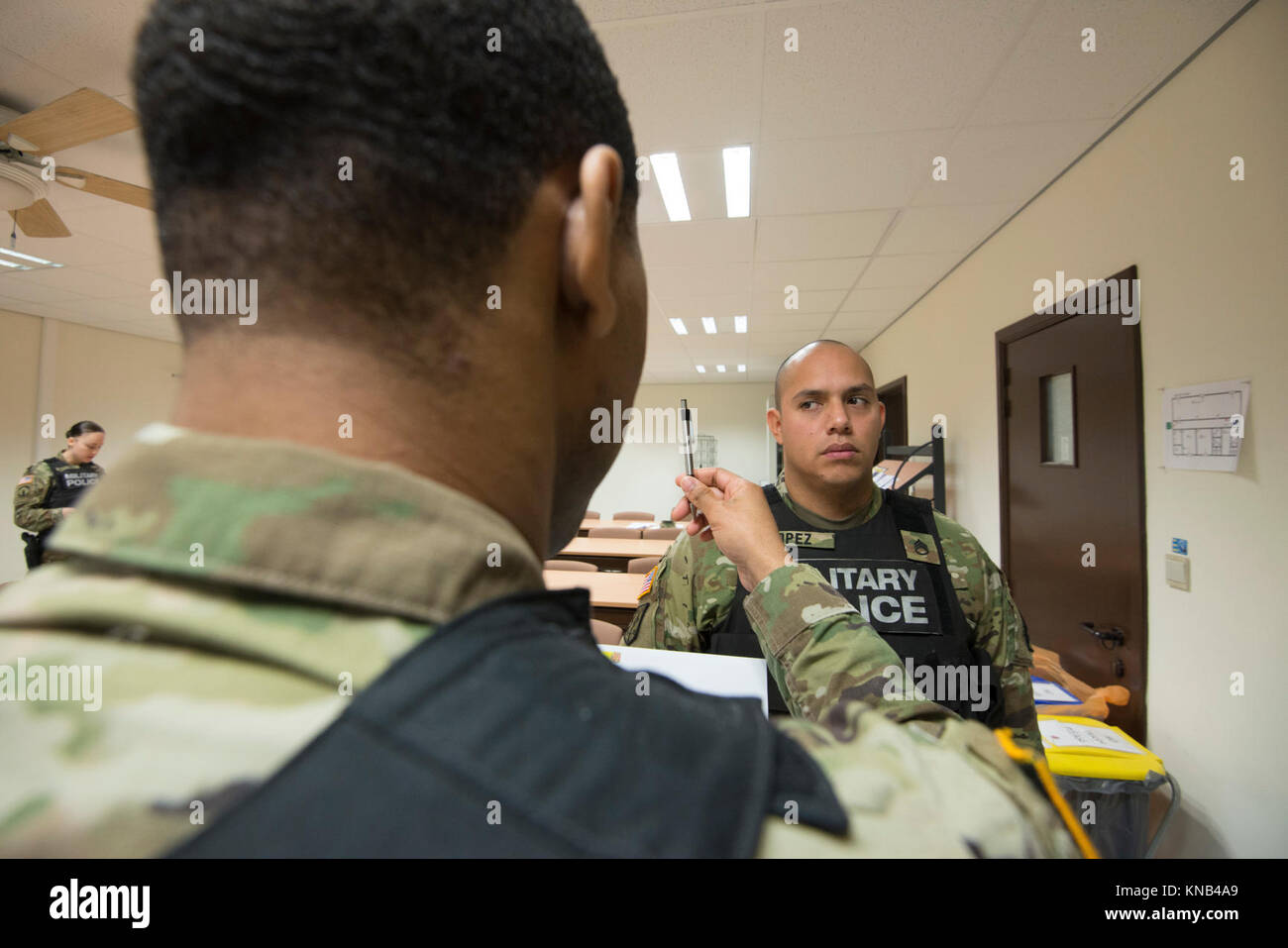 U.S. Army Staff Sgt. Sergio Lopez, assigned to the Schinnen Provost ...