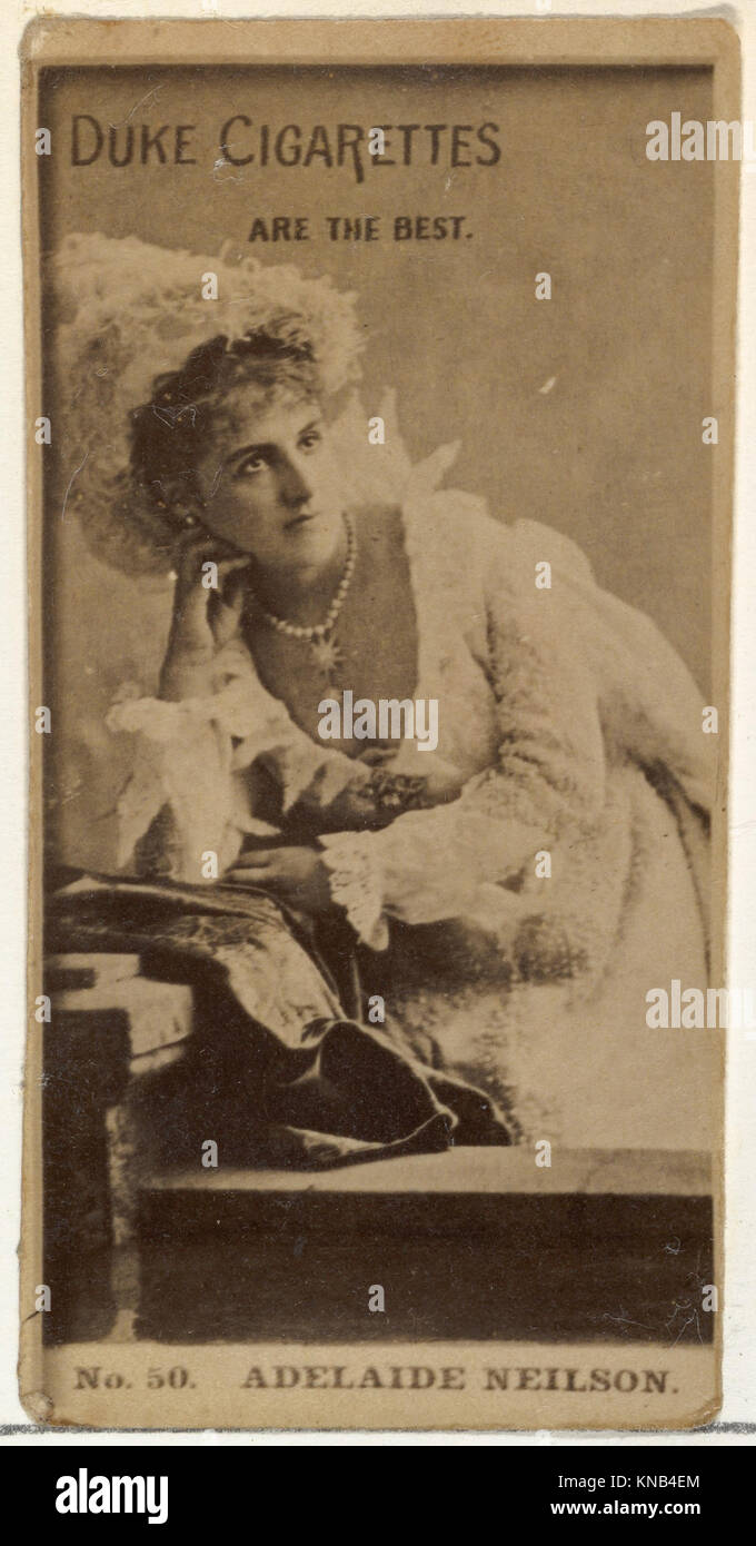 This card features a portrait of actress Adelaide Neilson, from the ...