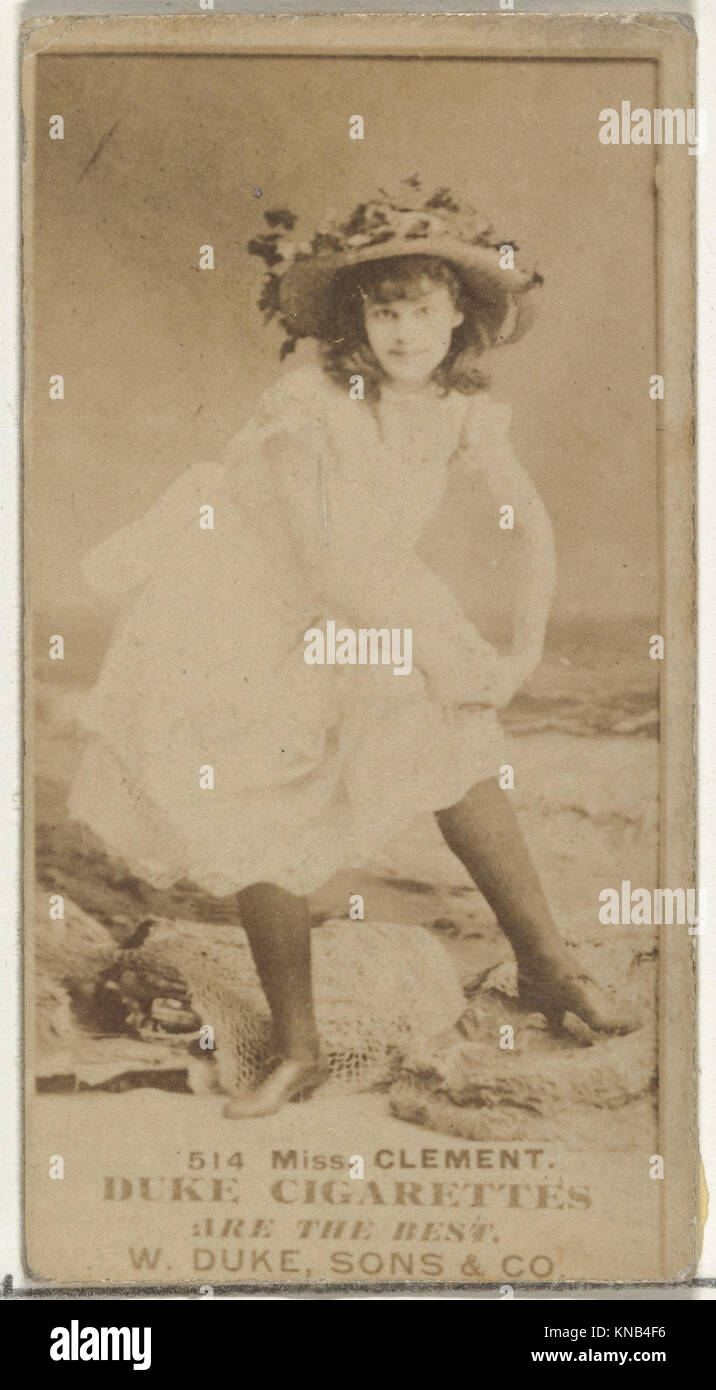 Trading card depicting Miss Clement from the Actors and Actresses ...
