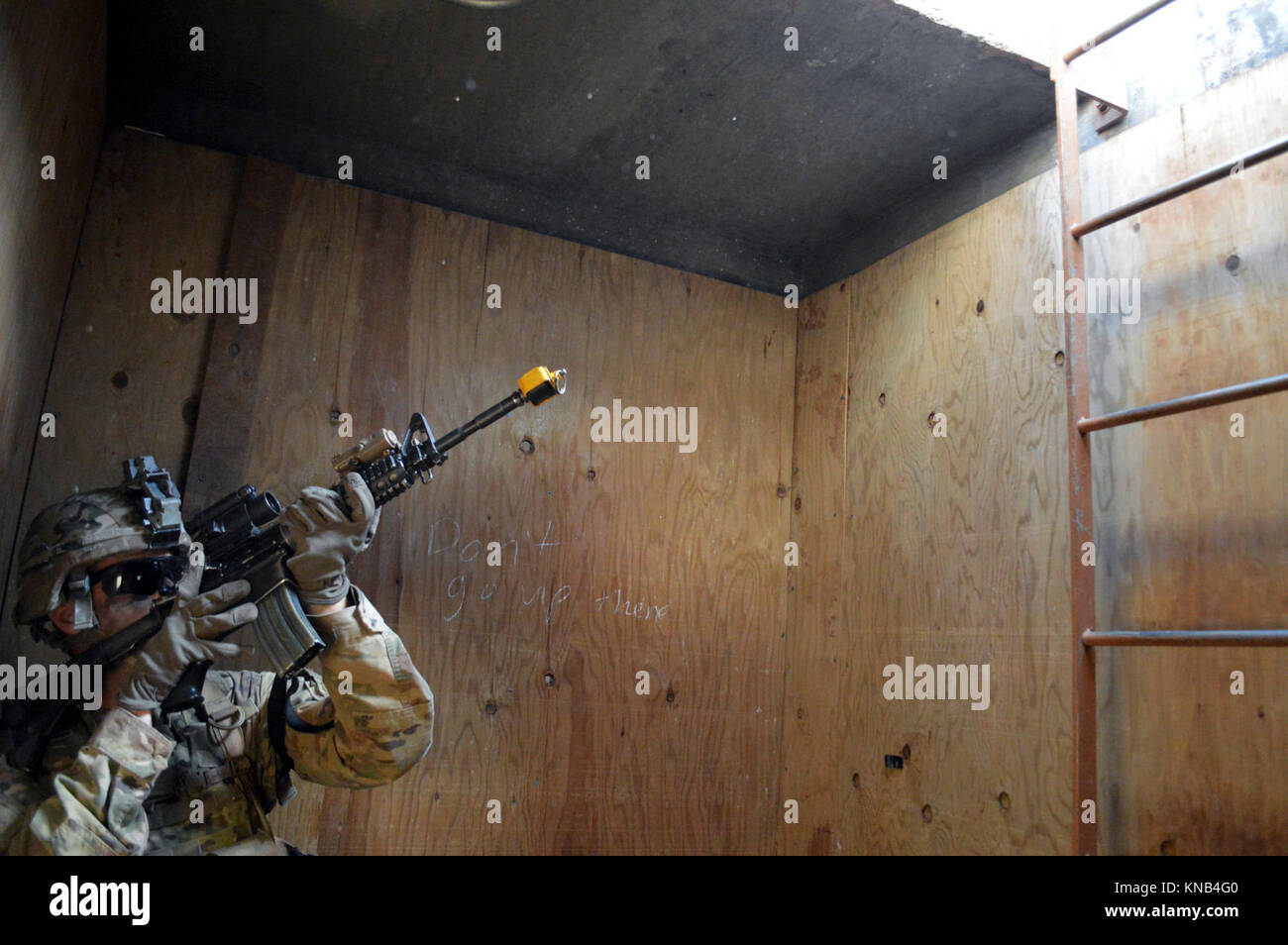 An infantryman assigned to 2nd Battalion, 35th Infantry Regiment, 3rd ...