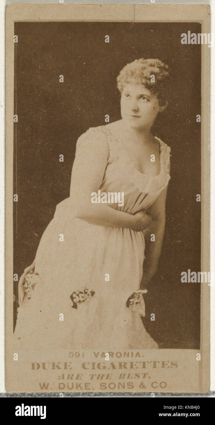This card features Varonia from the Actors and Actresses series by Duke ...