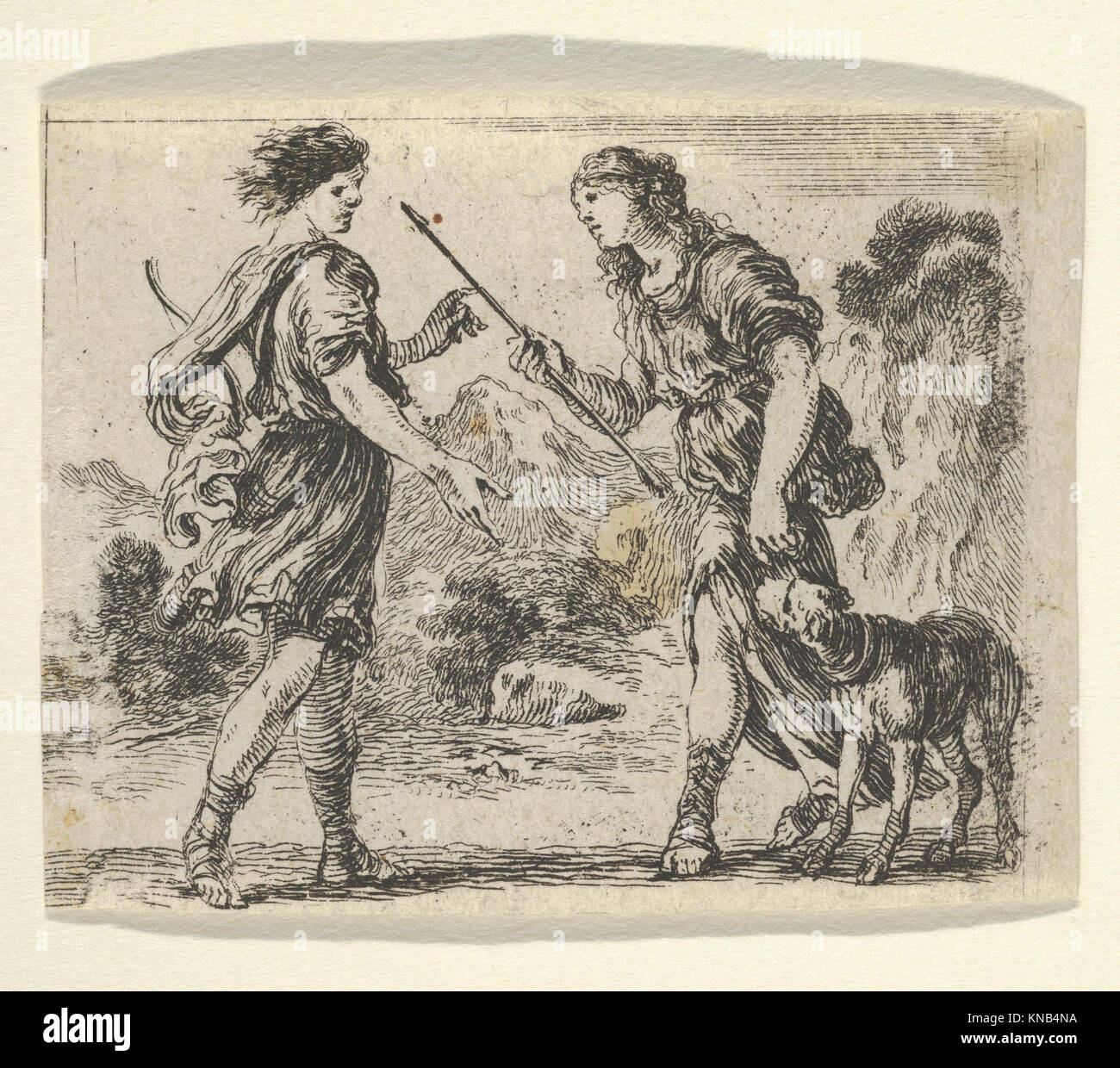 This artwork, titled 'Cephalus and Procris' from the 'Game of Mythology ...