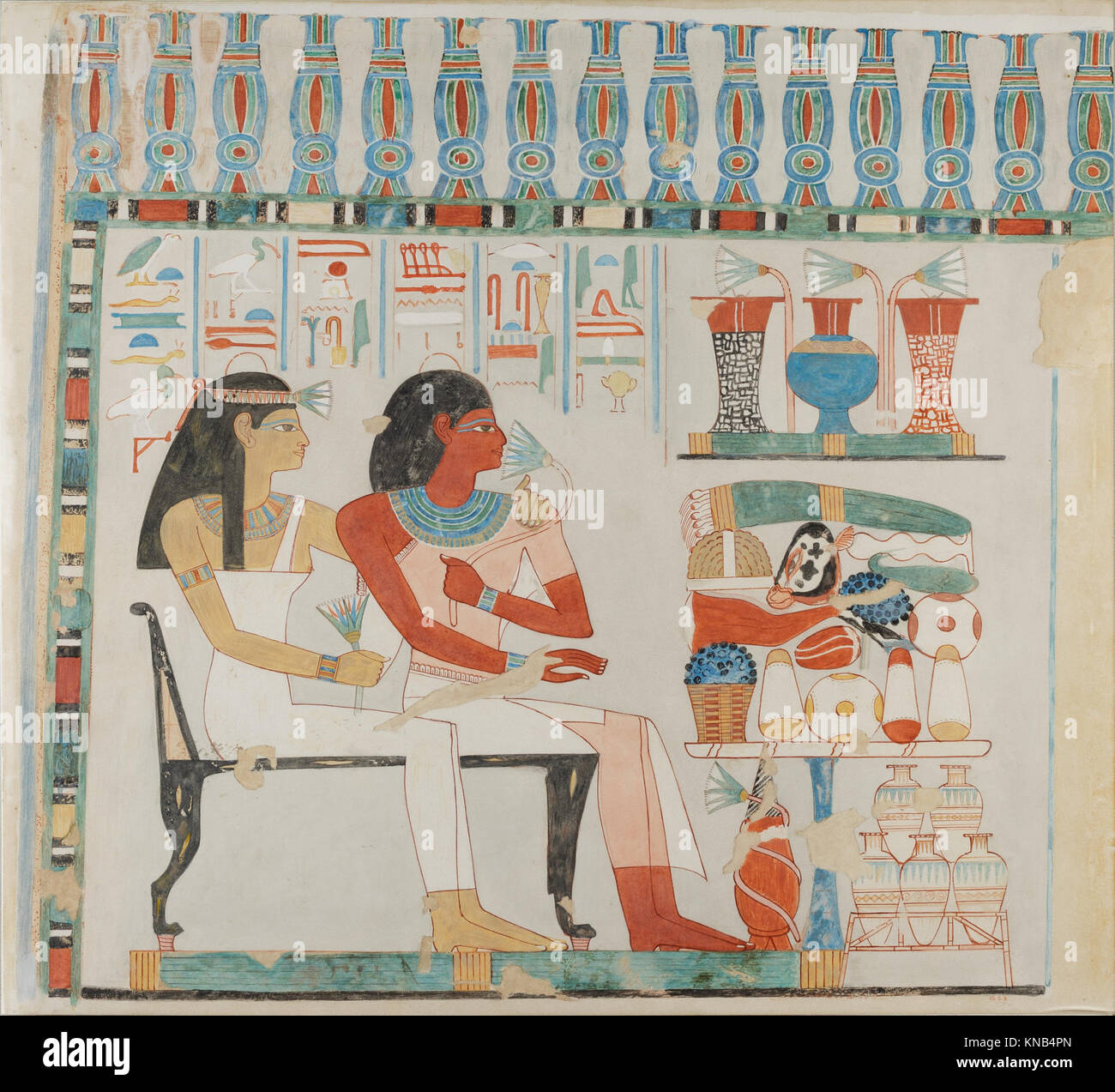 This scene from the Tomb of Djehuty depicts Djehuty and his mother ...