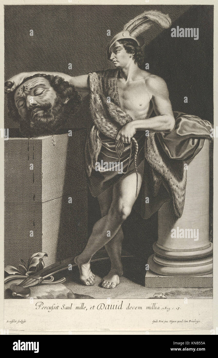 David with the head of goliath artist hi-res stock photography and ...