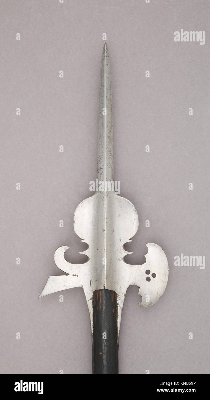This halberd, dating from the medieval period, was used as a pole ...
