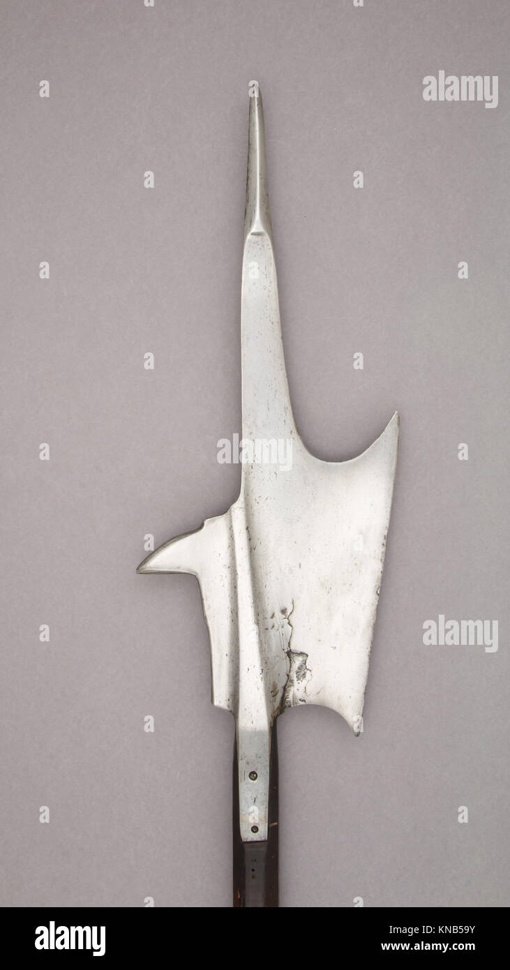 This halberd, a medieval pole weapon, showcases the blend of functional ...