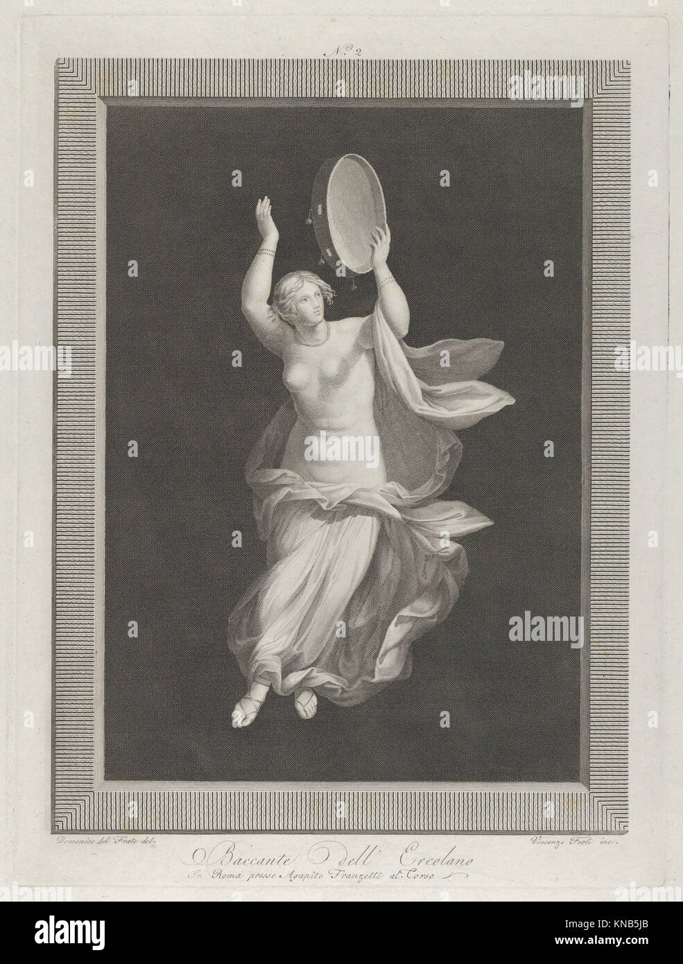 This artwork features a Bacchante, a female follower of Bacchus ...