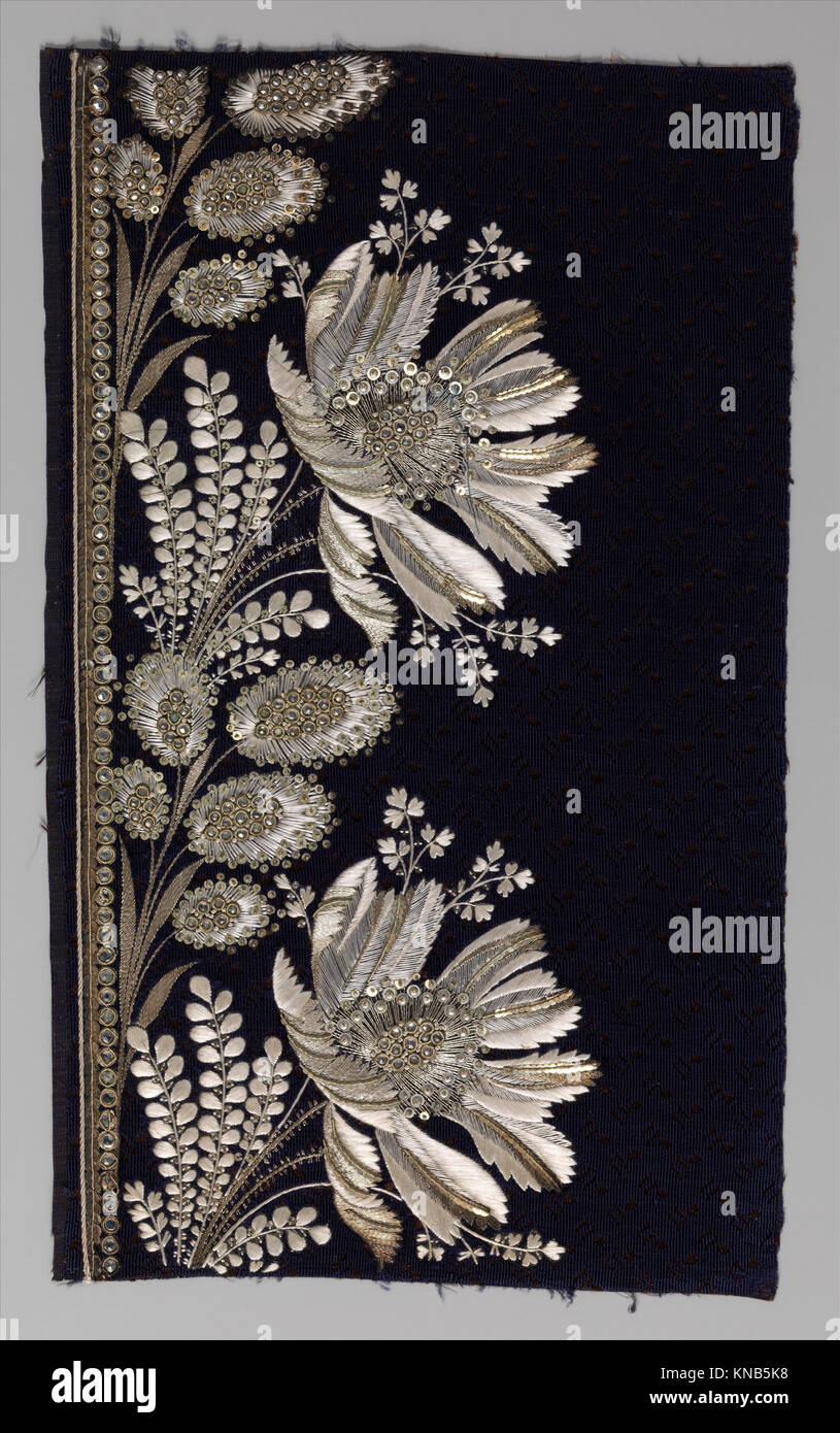 An embroidery sample from a man's suit, demonstrating intricate ...