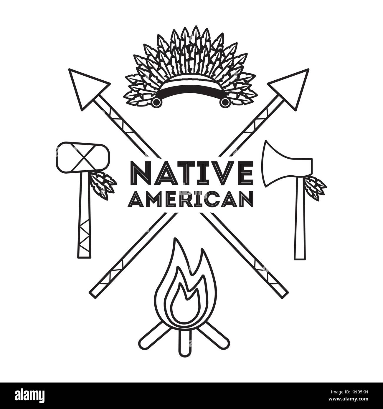 Native american weapons hi-res stock photography and images - Alamy