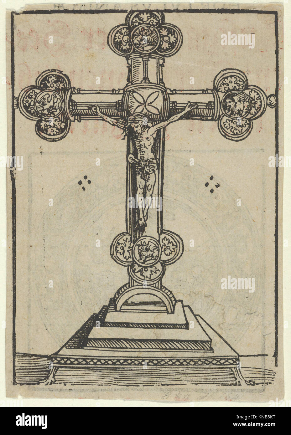This silver-gilt cross features an image of Christ crucified, part of ...