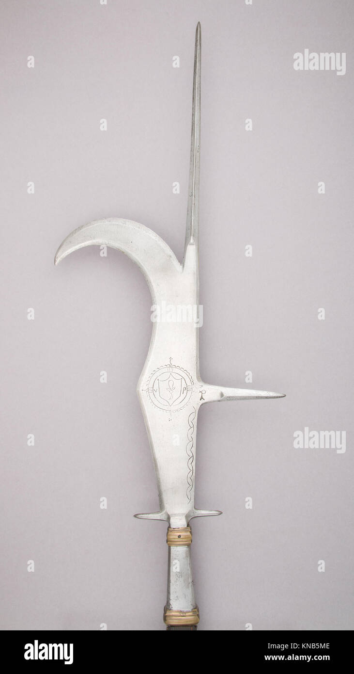The guisarme, a medieval polearm weapon, was used during the 14th to ...