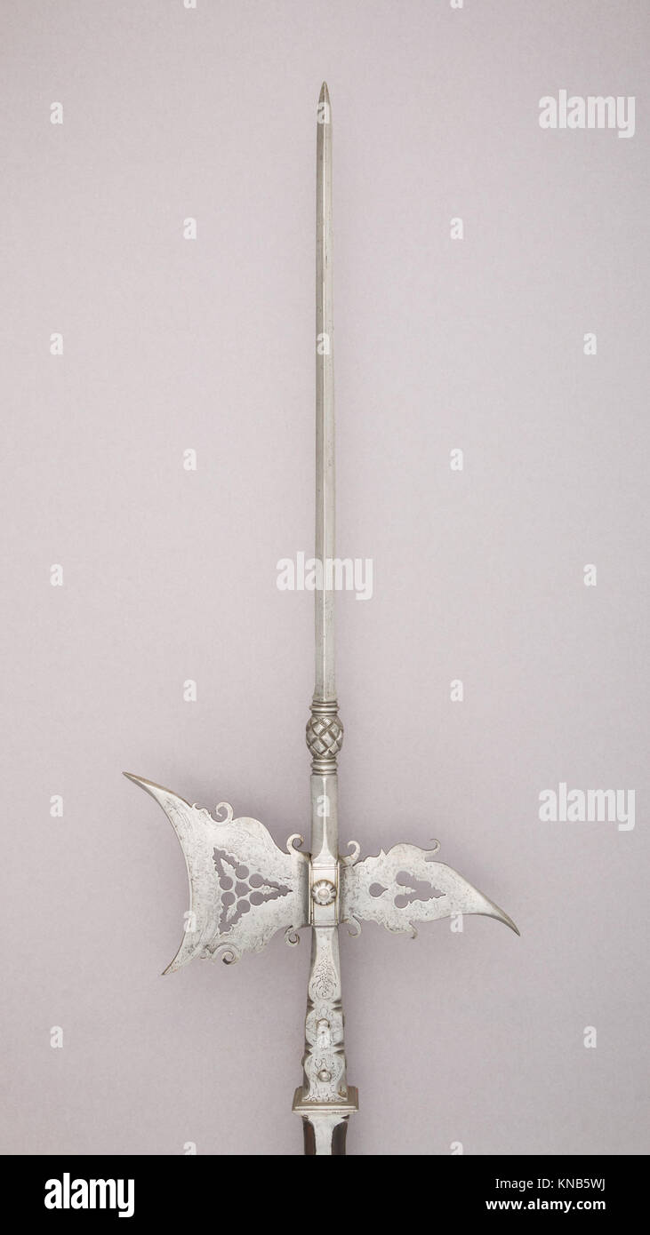 This halberd, a type of pole weapon, represents military weaponry from ...