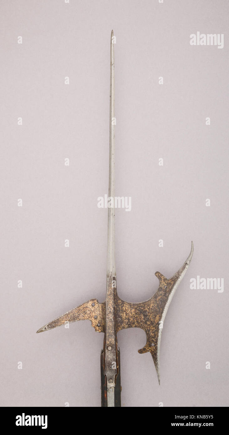 Medieval halberd from the MET collection used in battle and ceremonial ...