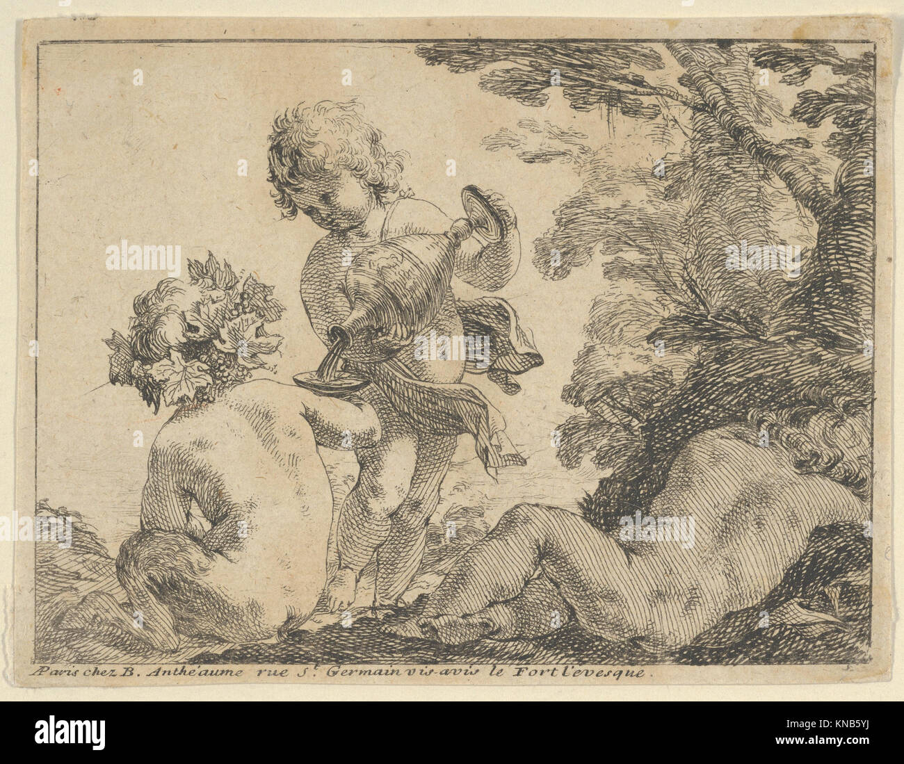 This painting features Bacchic putti, representing the playful and ...