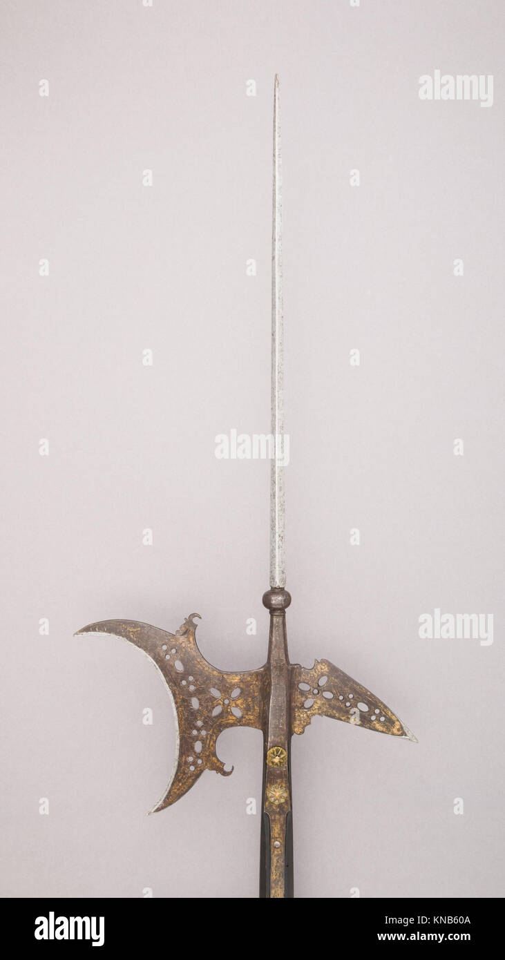 This halberd, part of the MET collection, is a medieval pole weapon ...