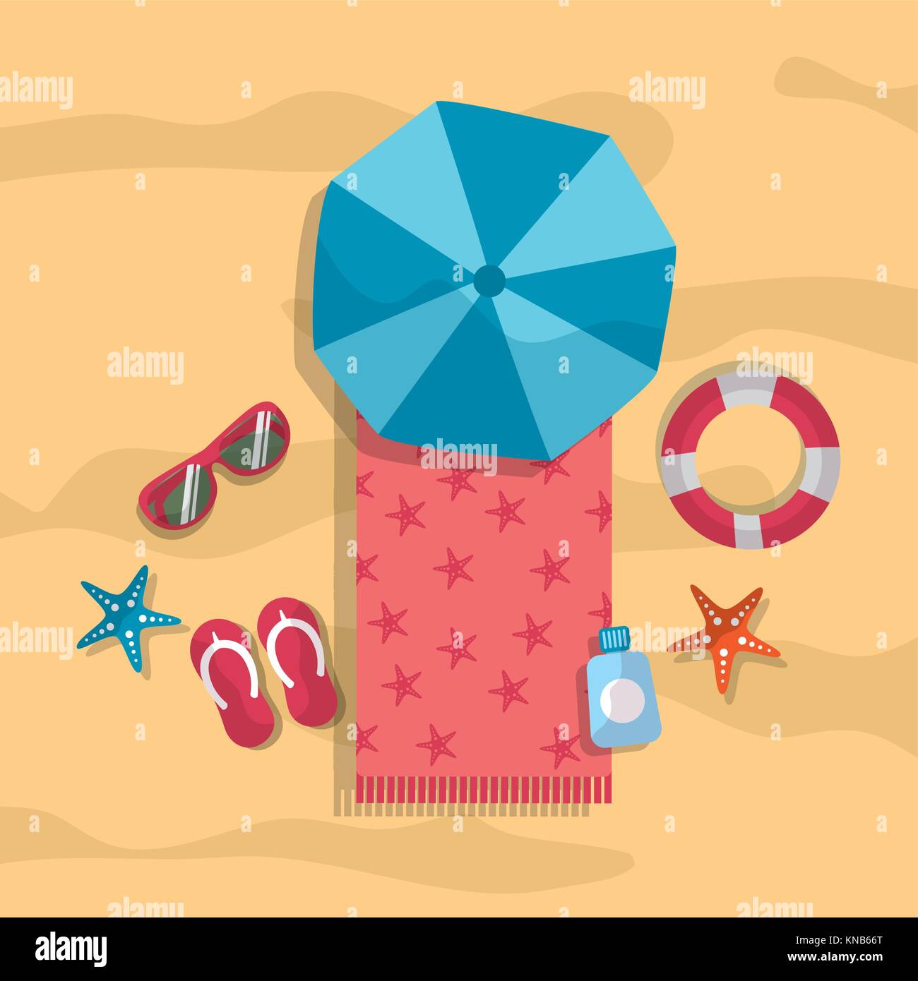 Bag flip flops swimsuit Stock Vector Images - Alamy