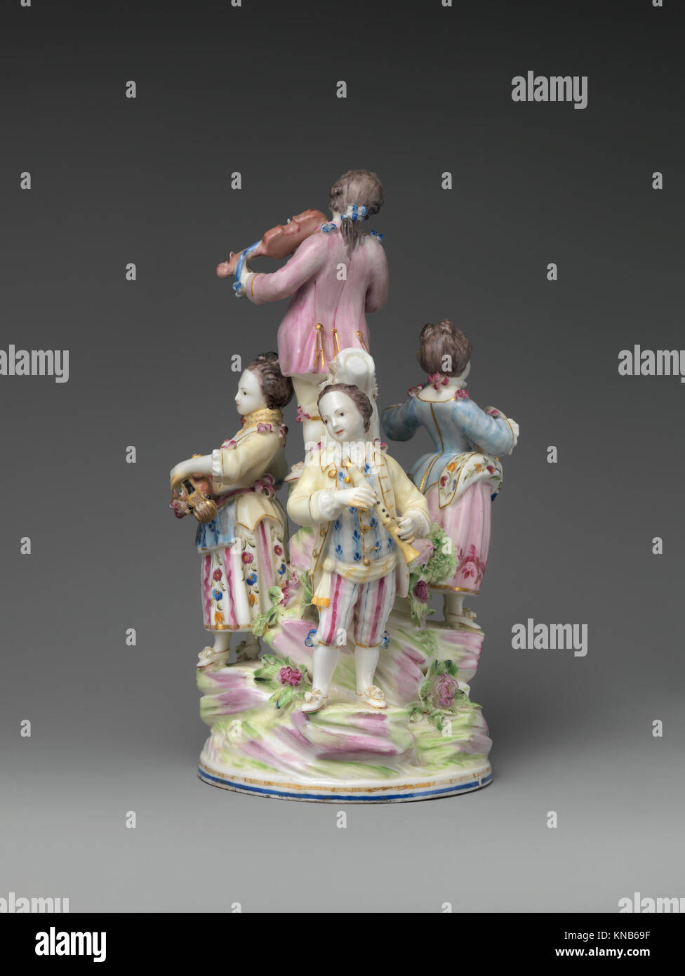 This artwork titled 'Four Musicians' depicts a group of musicians ...