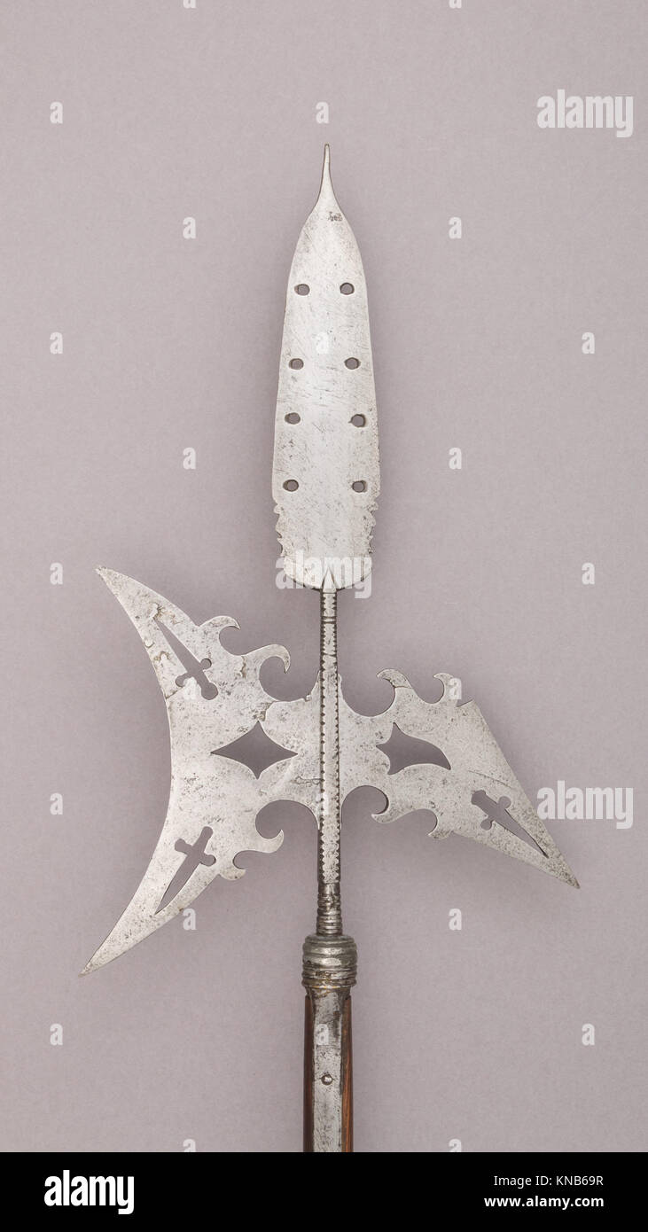 The medieval halberd is a pole weapon with cutting and thrusting ...