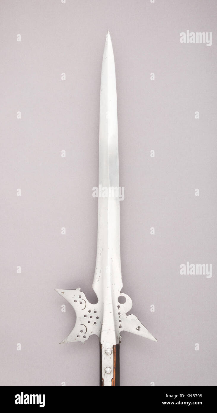 A halberd from the medieval or early modern period, a type of pole ...