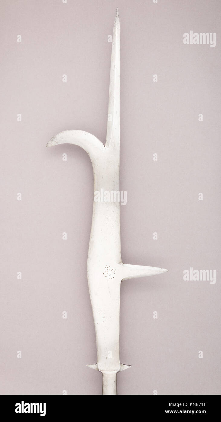 A guisarme, a type of polearm weapon, preserved in The Metropolitan ...