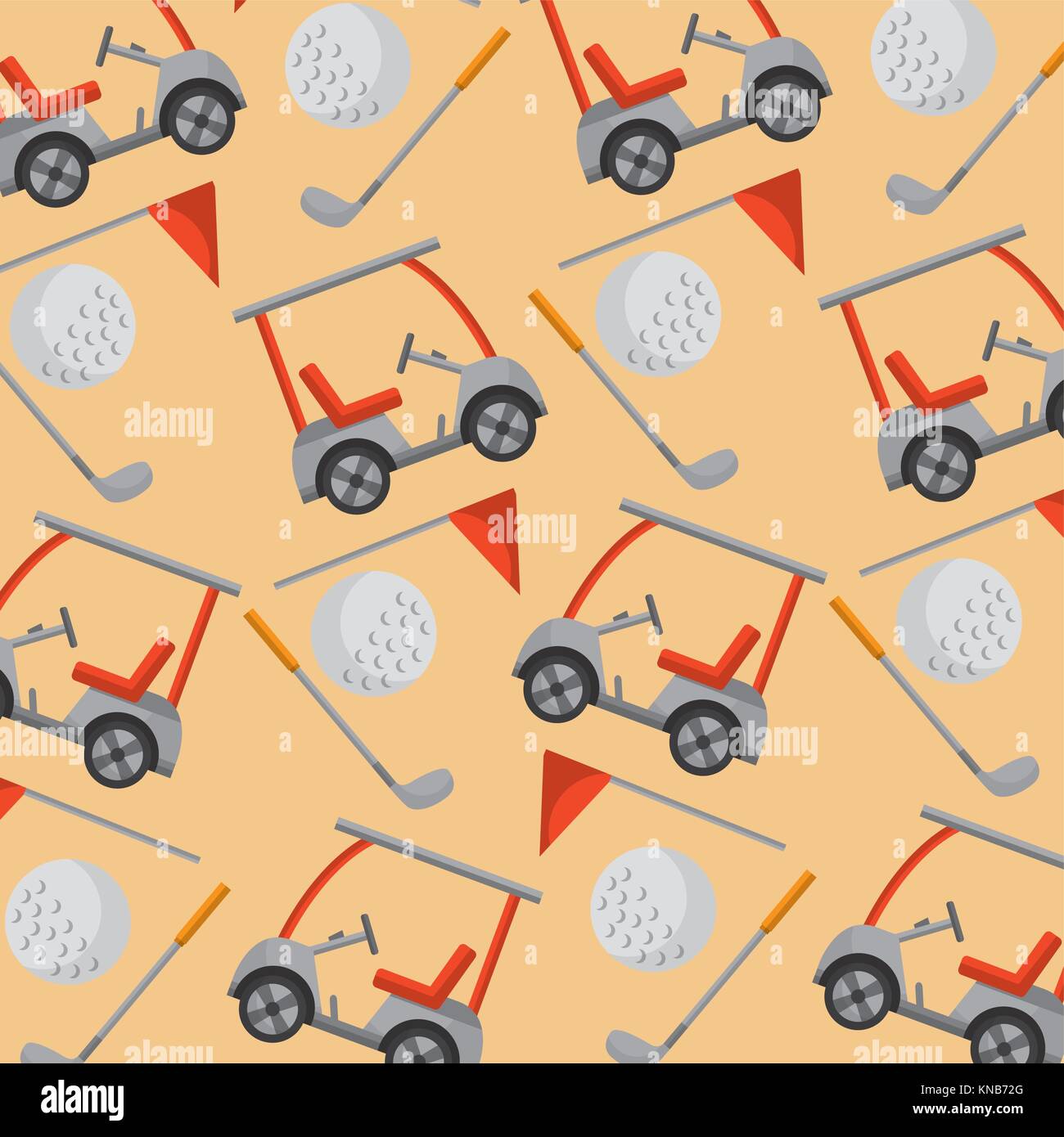 golf club car stick ball flag pattern Stock Vector Image & Art - Alamy