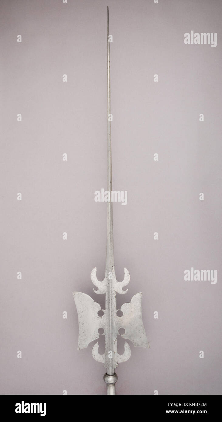 A medieval halberd in the MET collection, reflecting the weapon's use ...