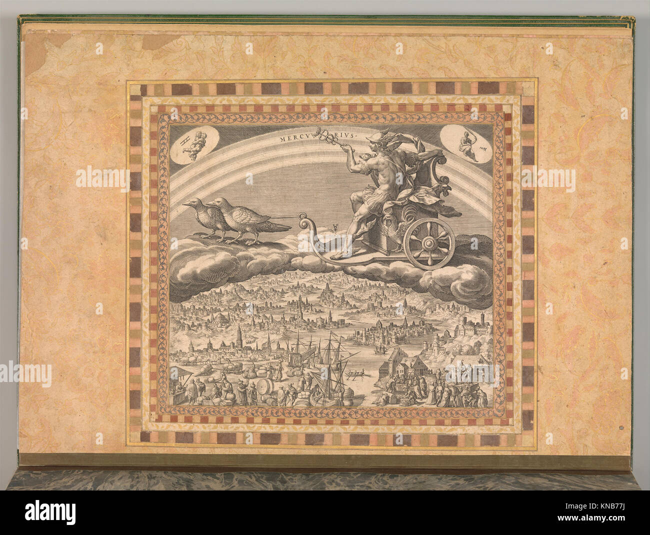 A folio from the Bellini Album depicting Mercury, Roman god of speed ...