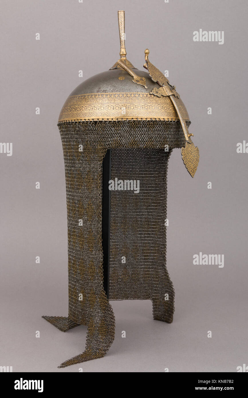This 'Kulah Khud' helmet, from the MET's collection, is a traditional ...