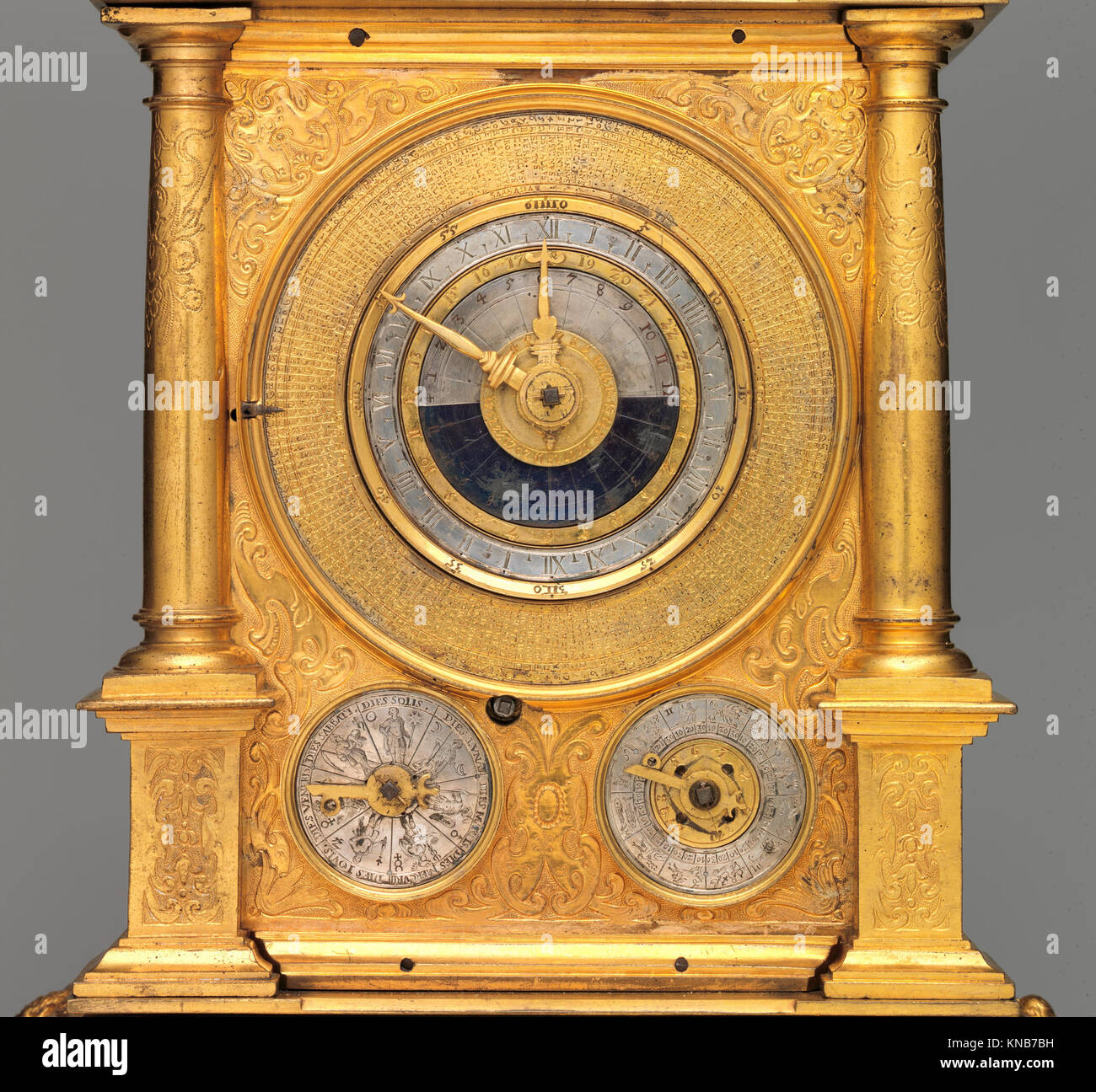 An astronomical table clock that features timekeeping and celestial ...