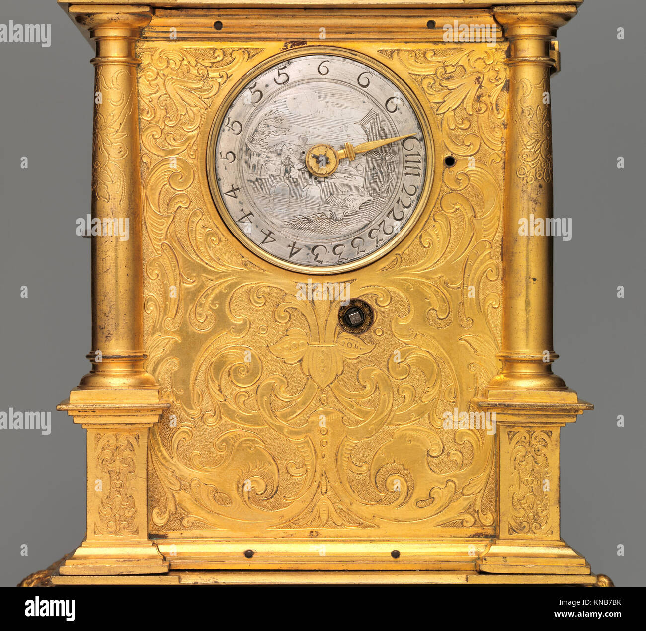 The astronomical table clock displays celestial movements through a ...