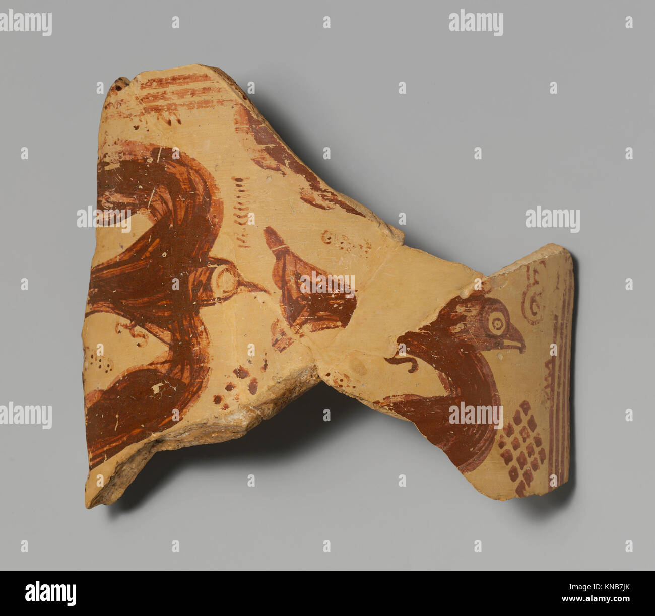 This fragmentary neck-amphora, part of an ancient jar, provides ...