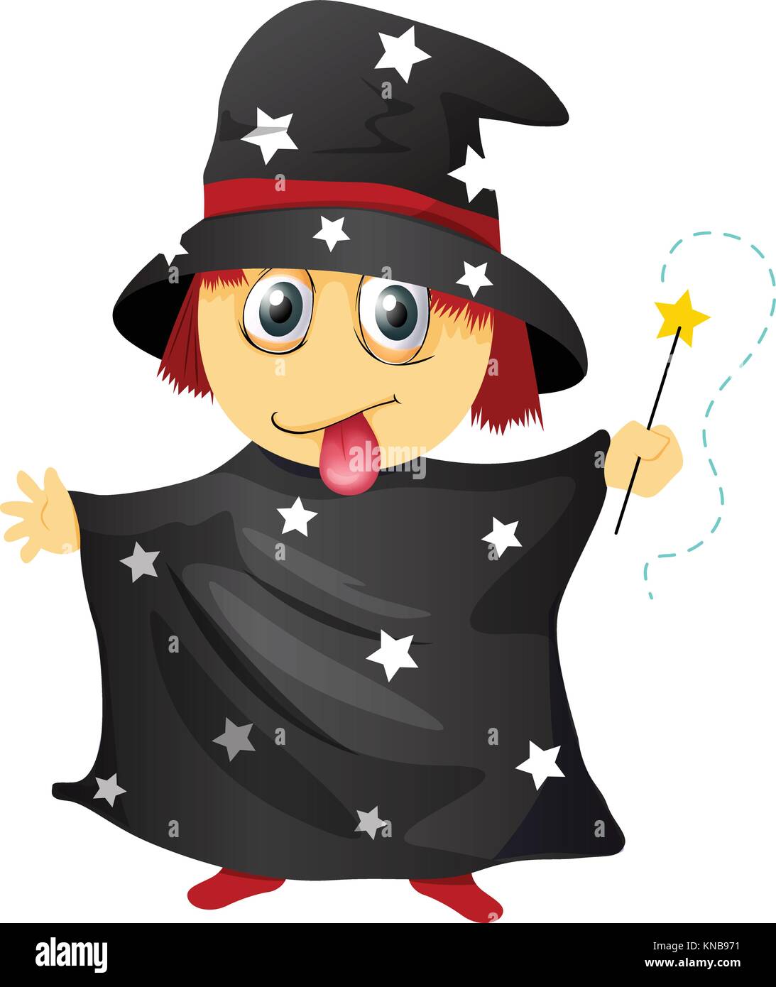 illustration of a wizard on a white background Stock Vector Image & Art ...