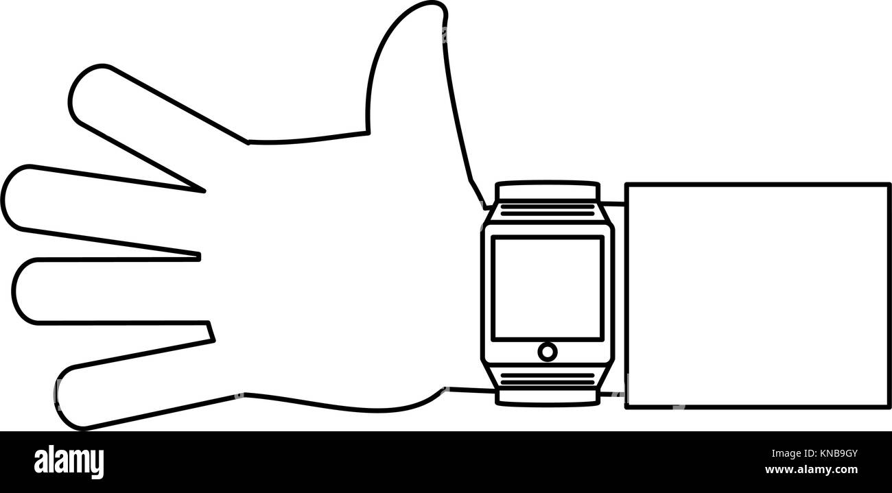 Smartwatch wearable technology Stock Vector Image & Art - Alamy