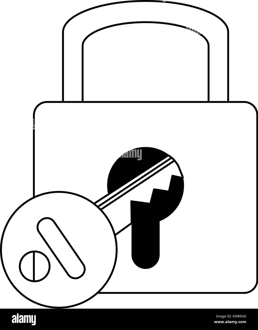 Padlock and key Stock Vector Image & Art - Alamy