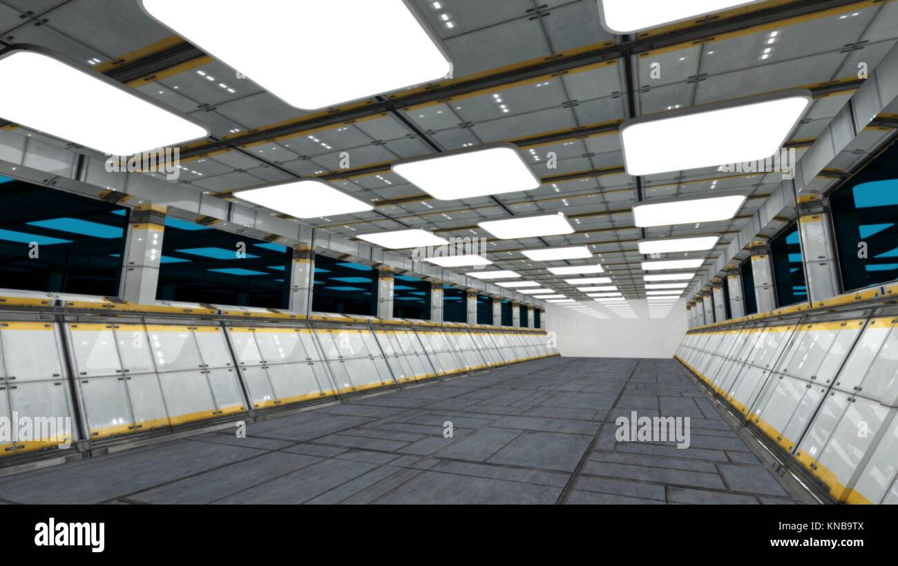Futuristic corridor hi-res stock photography and images - Alamy