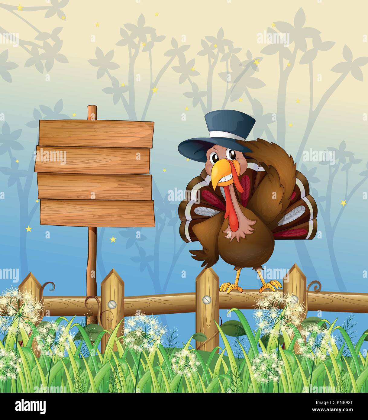 Wooden notice board Stock Vector Images - Alamy