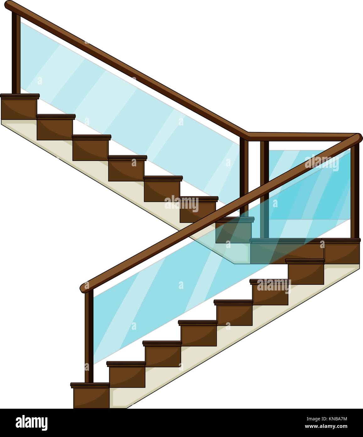 Illustration of a staircase on a white background Stock Vector Image ...