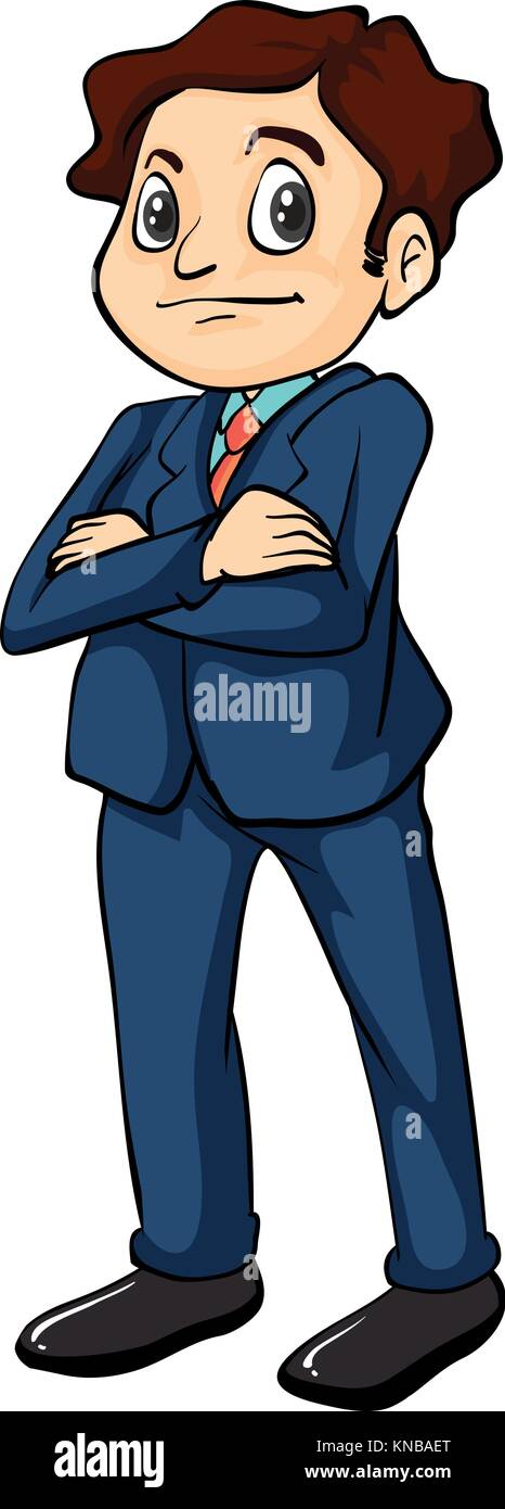 Illustration of a smiling man on a white background Stock Vector Image ...