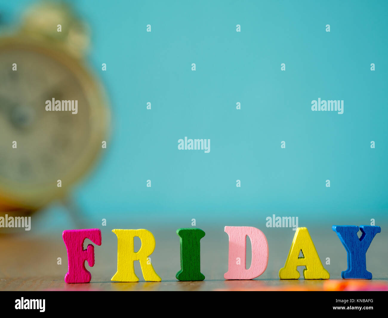 Word Friday made of wood on Boracay island Stock Photo - Alamy