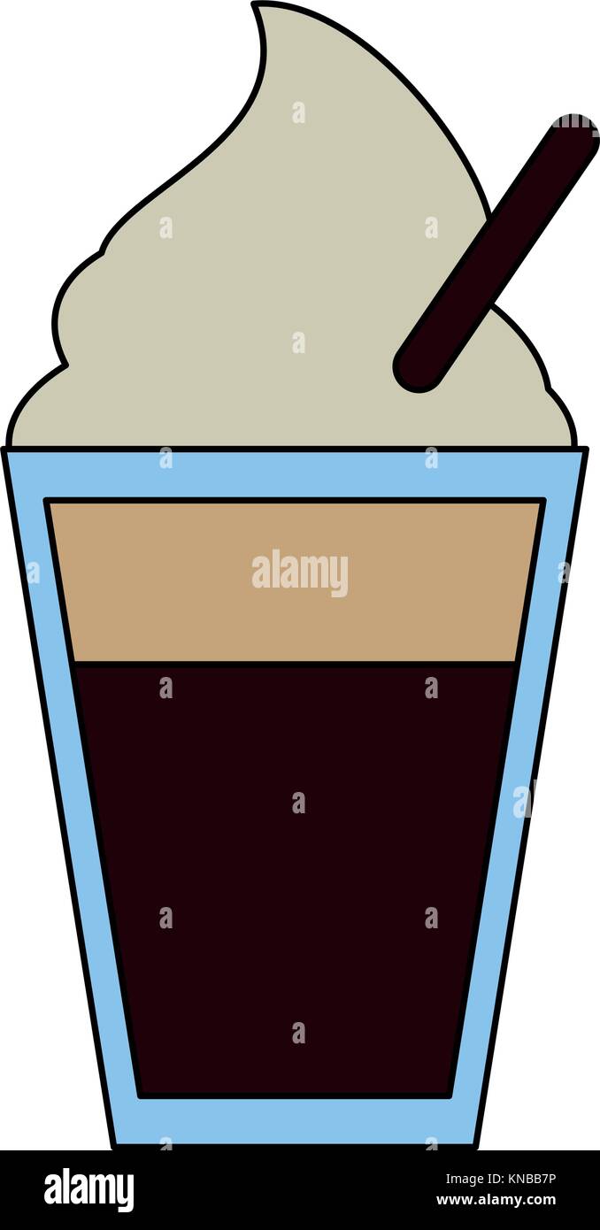 Coffee with chantilly cream Stock Vector Image & Art - Alamy