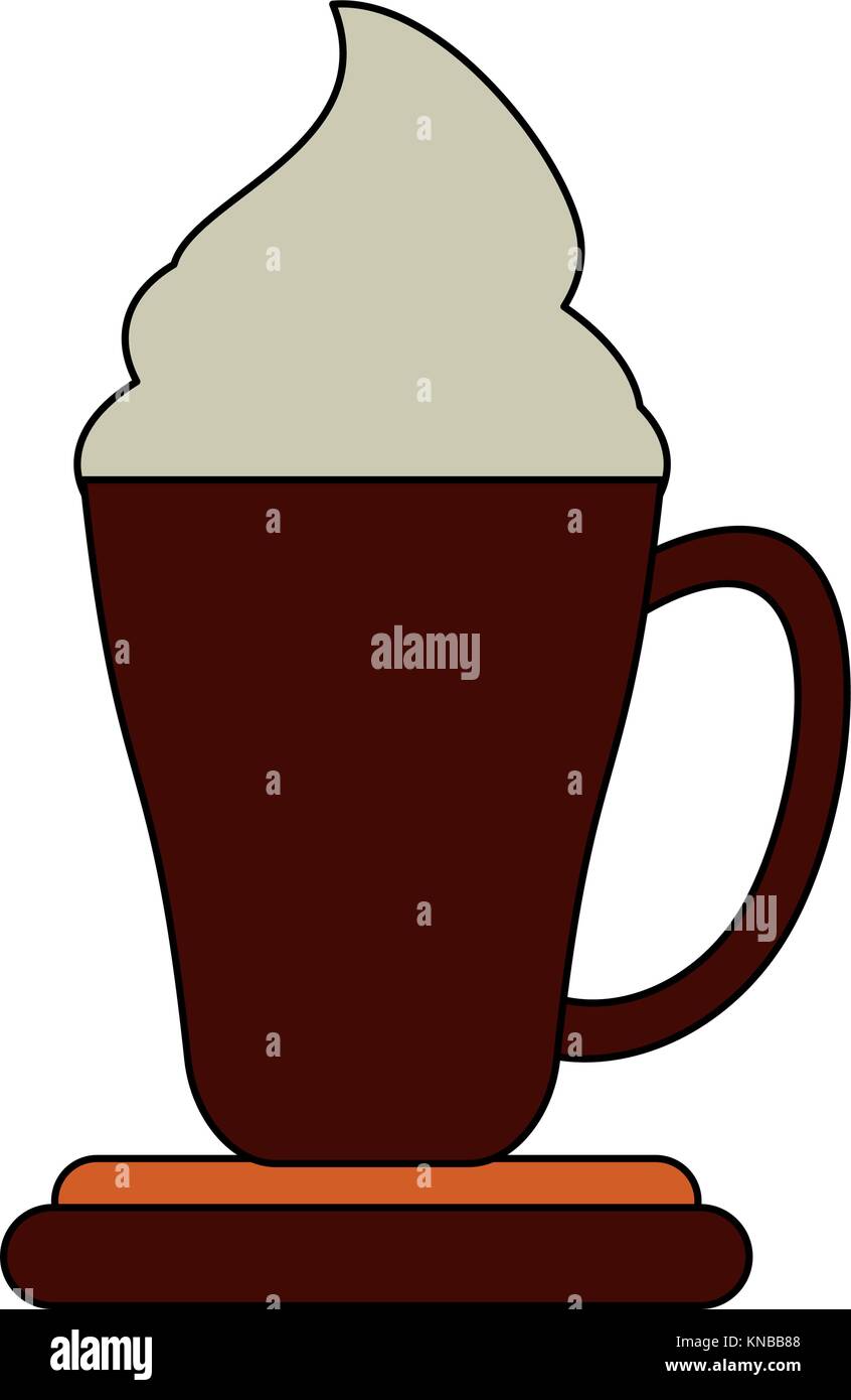 Coffee with chantilly cream Stock Vector Image & Art - Alamy
