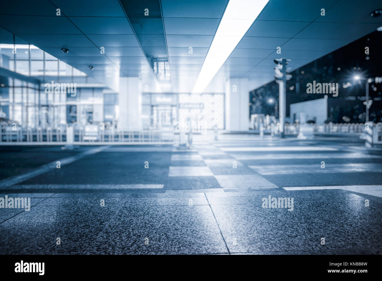 view of city square in China Stock Photo - Alamy
