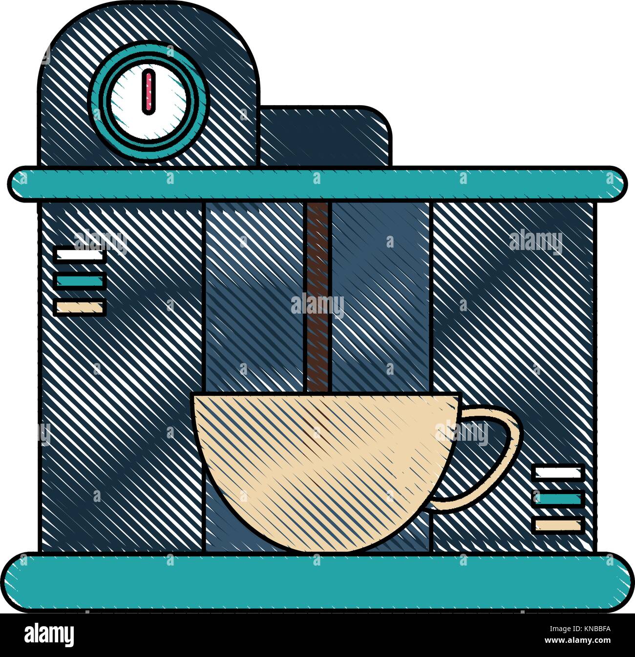 Modern coffee machine Stock Vector Image & Art - Alamy
