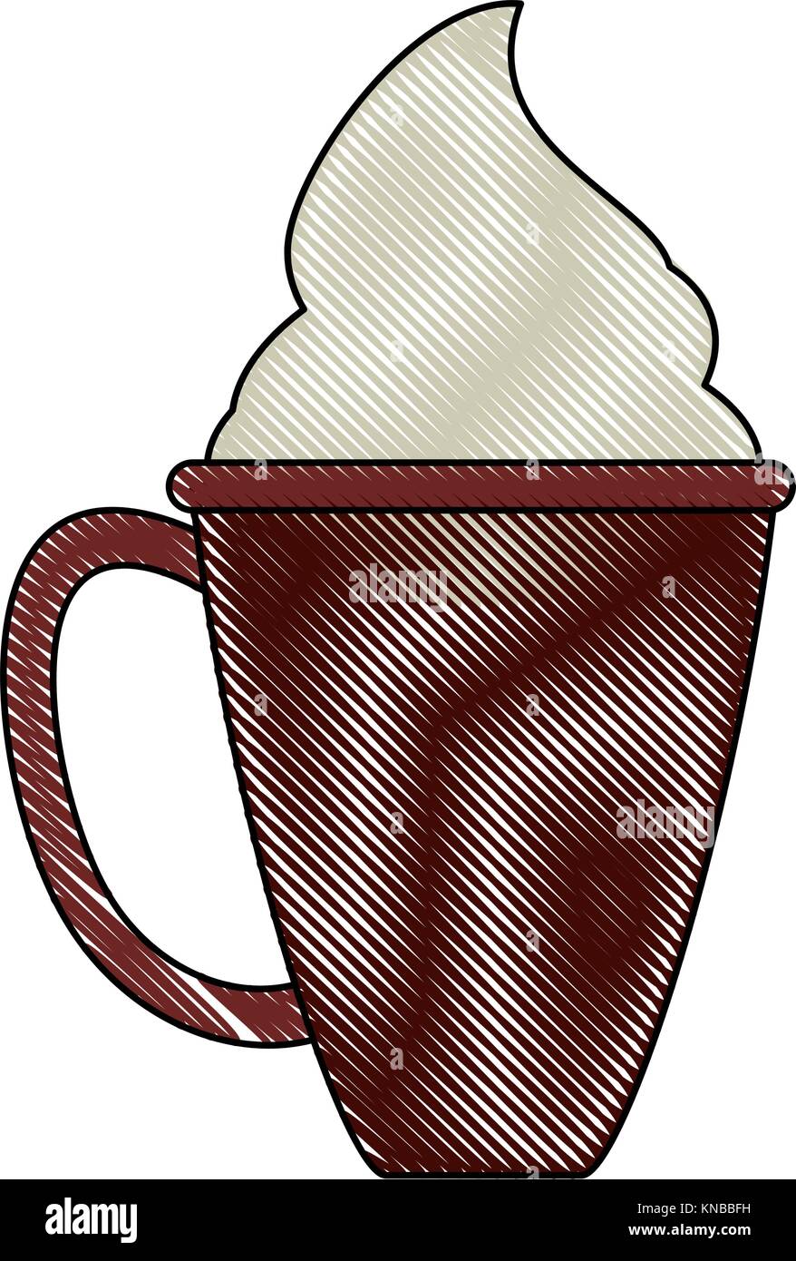 Coffee with chantilly cream Stock Vector Image & Art - Alamy