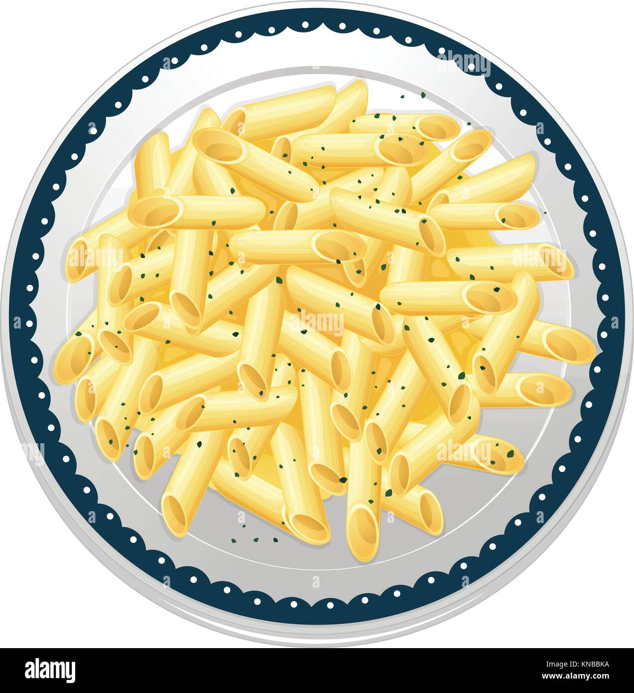 illustration of pasta on a white background Stock Vector Image & Art ...