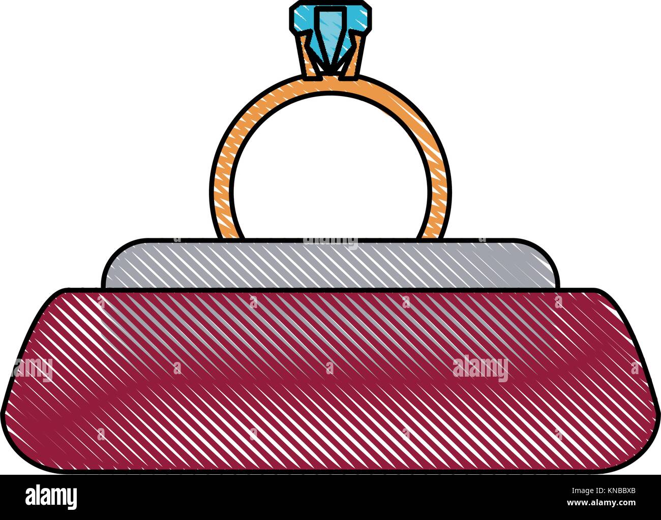 Wedding ring box Stock Vector Image & Art - Alamy