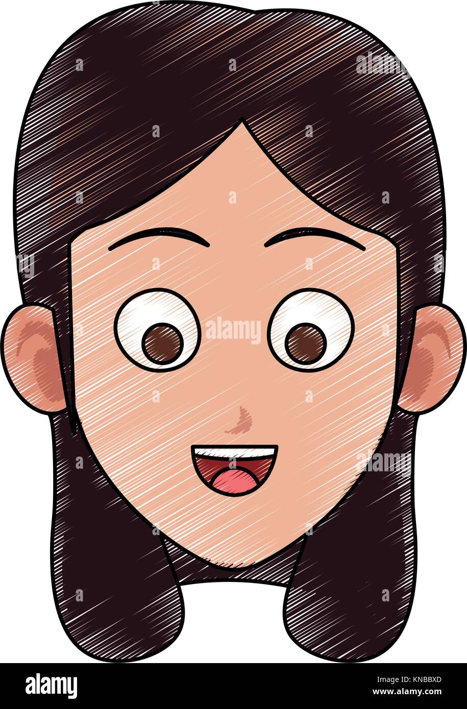 Young Woman Face Stock Vector Image And Art Alamy