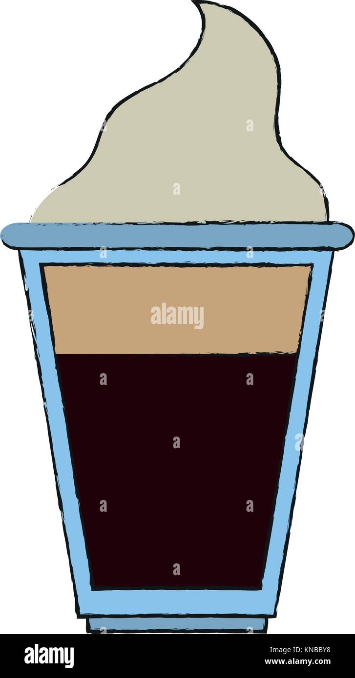 Coffee with chantilly cream Stock Vector Image & Art - Alamy
